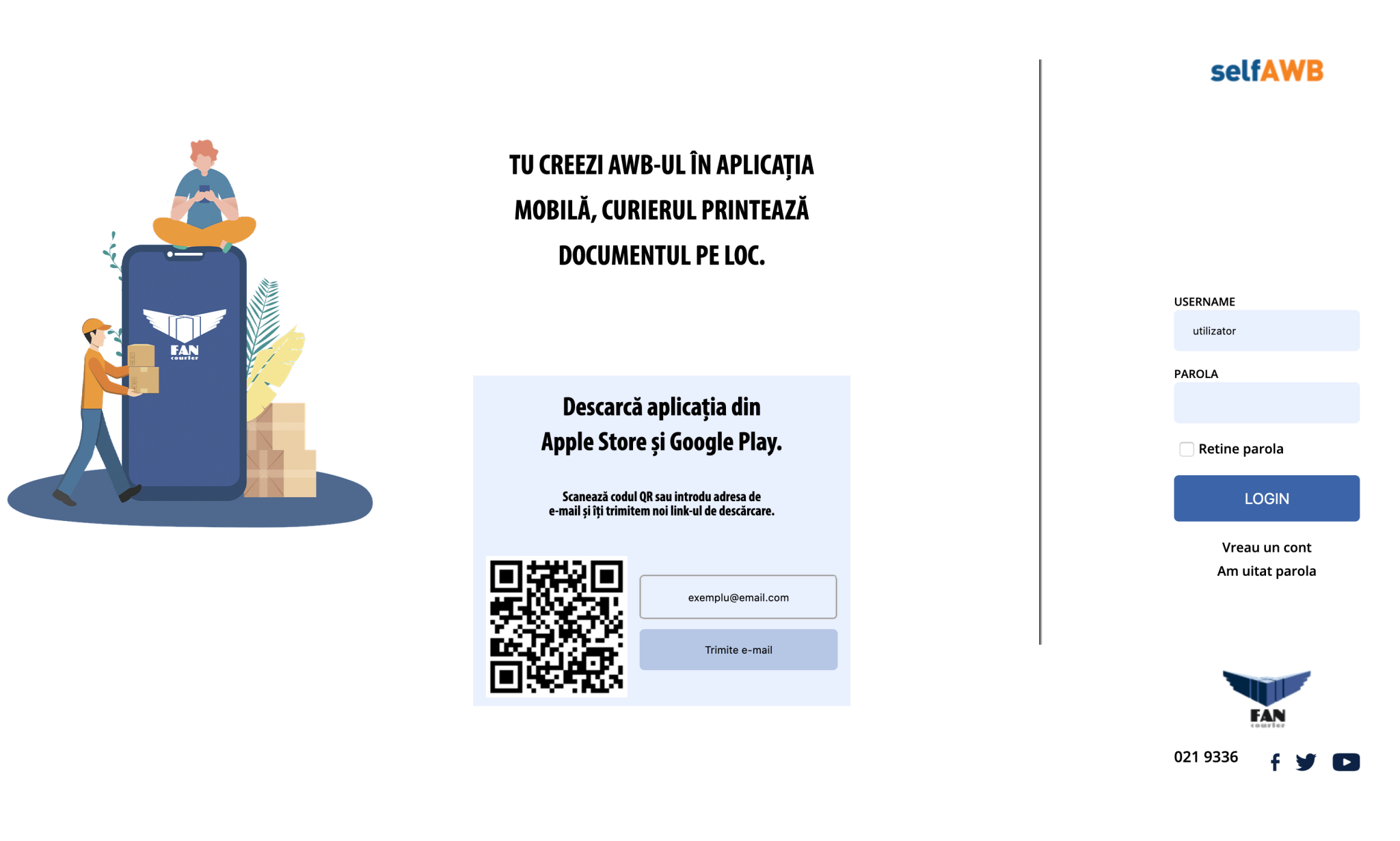 FAN Courier: Verificare Acces Serviciu • CurieRO