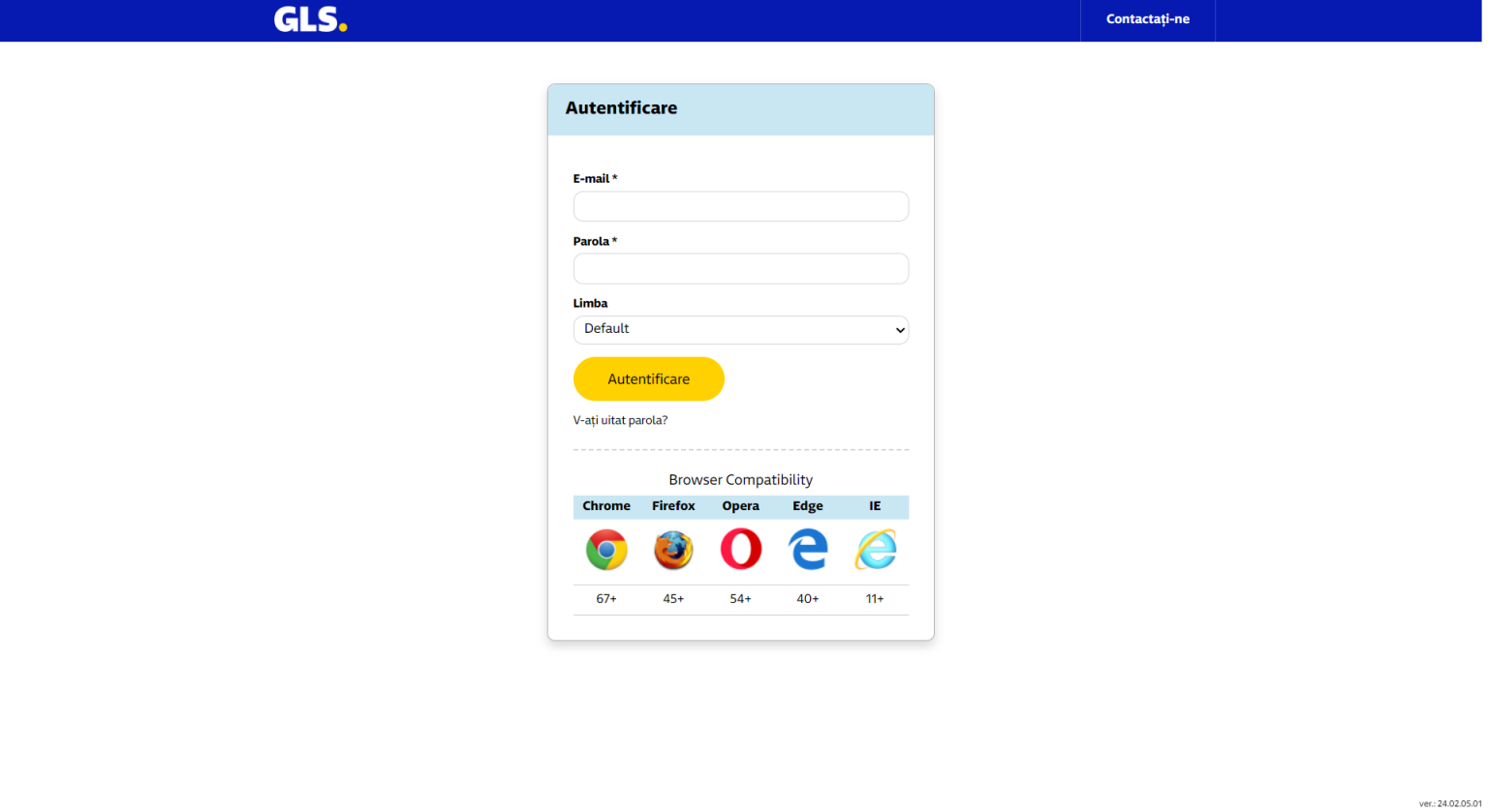 MyGLS România: Verificare și Activare Acces Serviciu • CurieRO